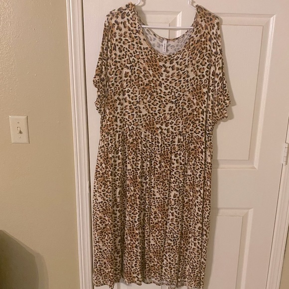 Db Moon | Dresses | Db Moon Animal Print Knee Length Dress | Poshmark